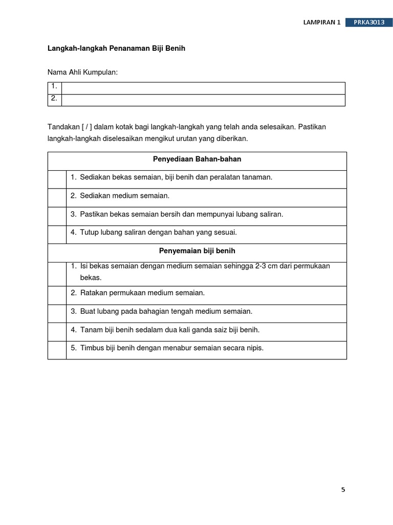 Lembaran Kerja RBT | PDF