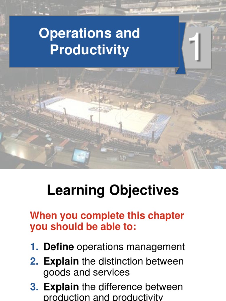 OM Chap 1 | PDF | Factors Of Production | Production And Manufacturing