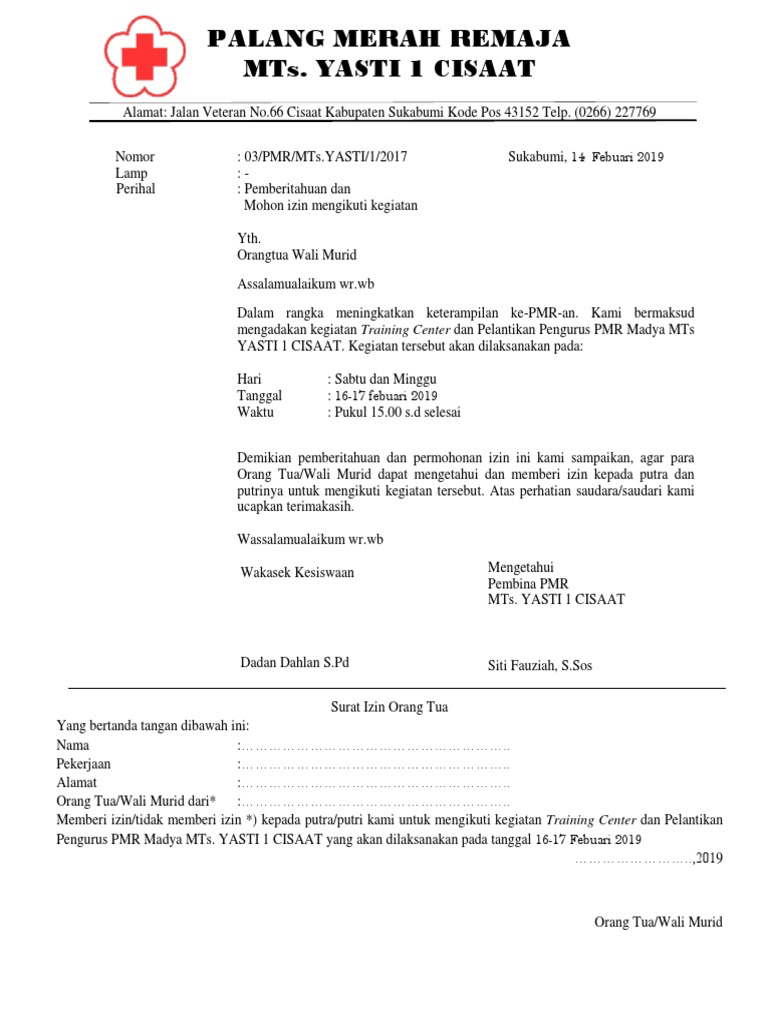 Surat Izin PMR | PDF