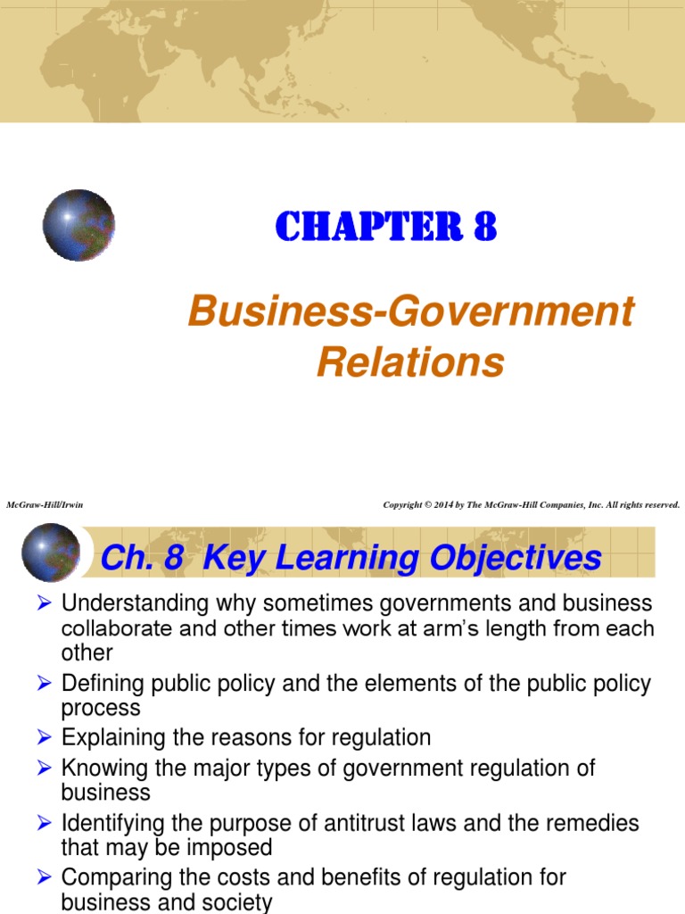 Business-Government Relations: Mcgraw-Hill/Irwin | PDF | Deregulation ...