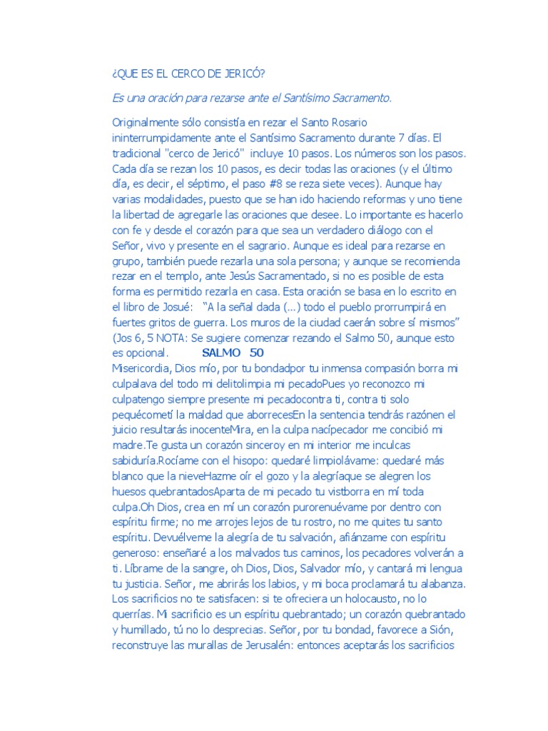 Cerco de Jerico2 | PDF | Arca de la Alianza | Oración