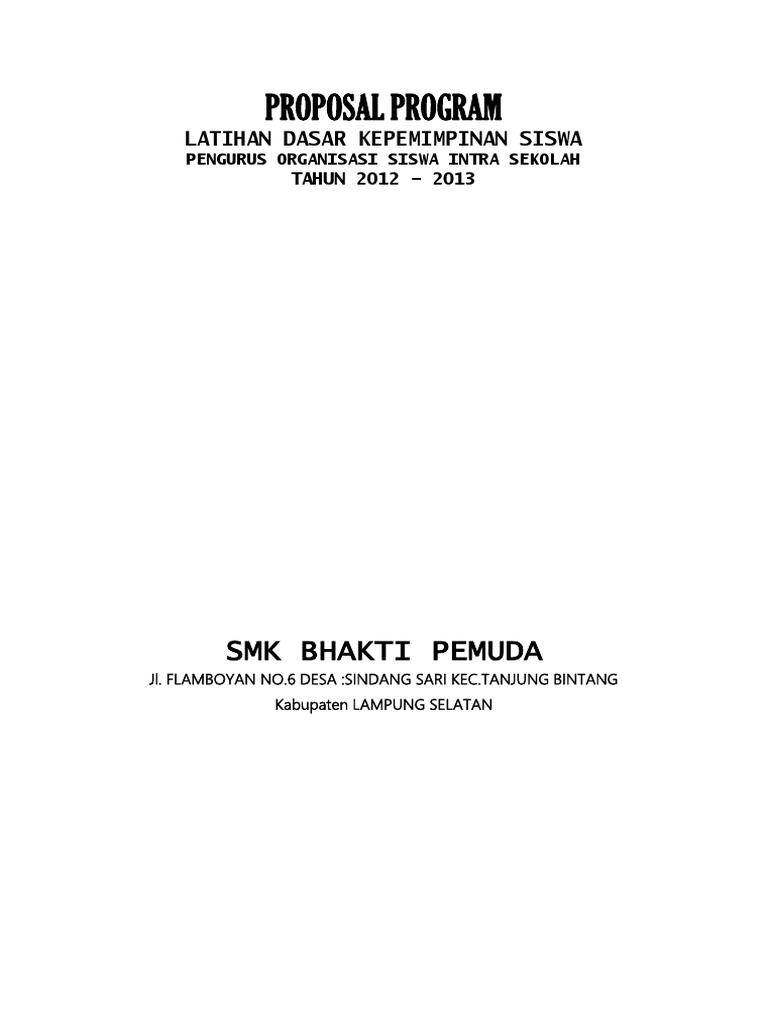 Proposal LDK | PDF