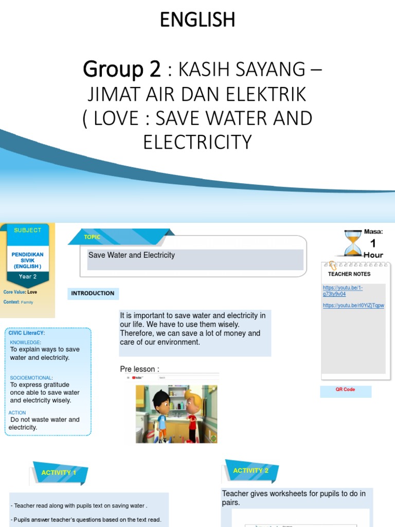 Group 2 - Jimat Air Dan Elektrik | PDF | English Language | Learning