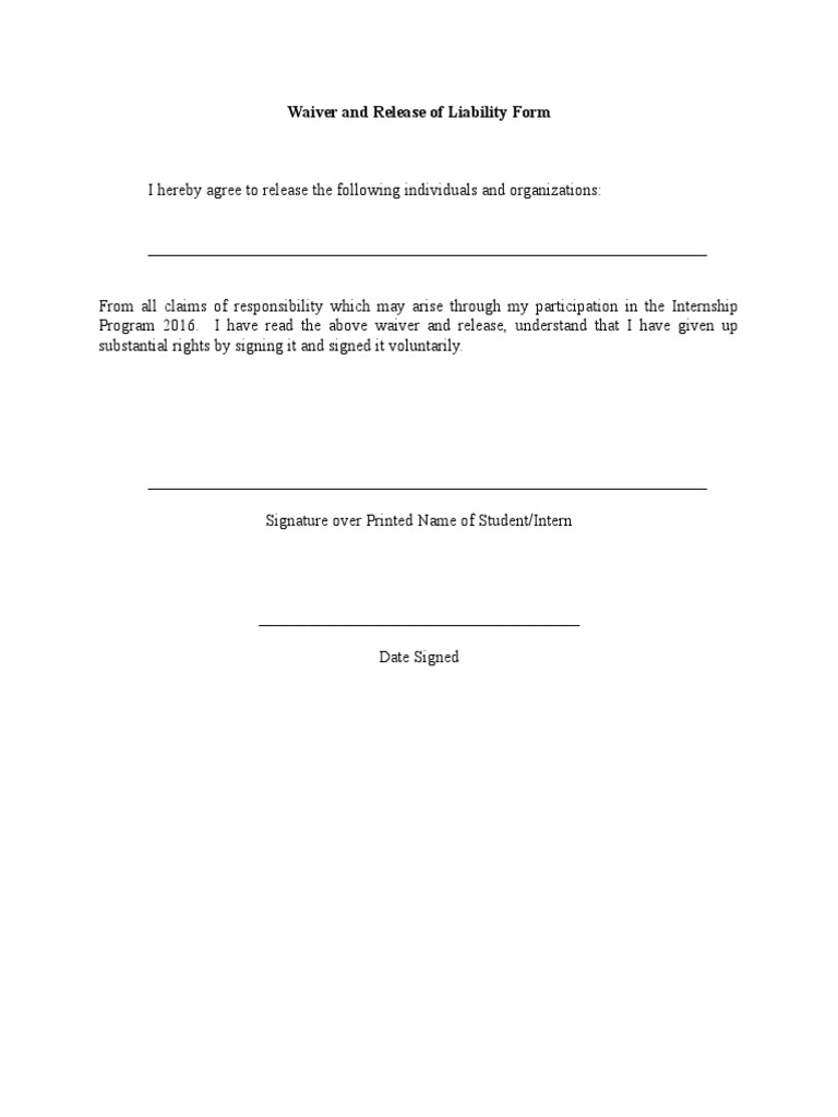 Waiver Sign Form | PDF | Common Law | Private Law