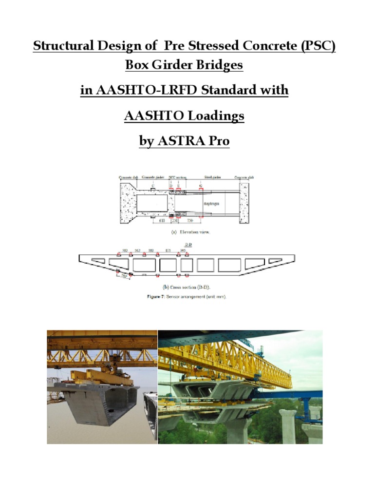 PSC Box Girder Bridge With Abutment & Pier Design in AASHTO-LRFD | PDF ...