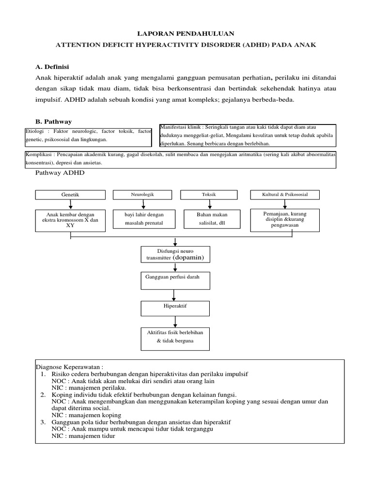 LP Adhd Anak | PDF