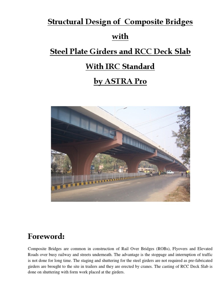 Composite Bridge Steel Girder Design in IRC | PDF | Materials | Civil ...