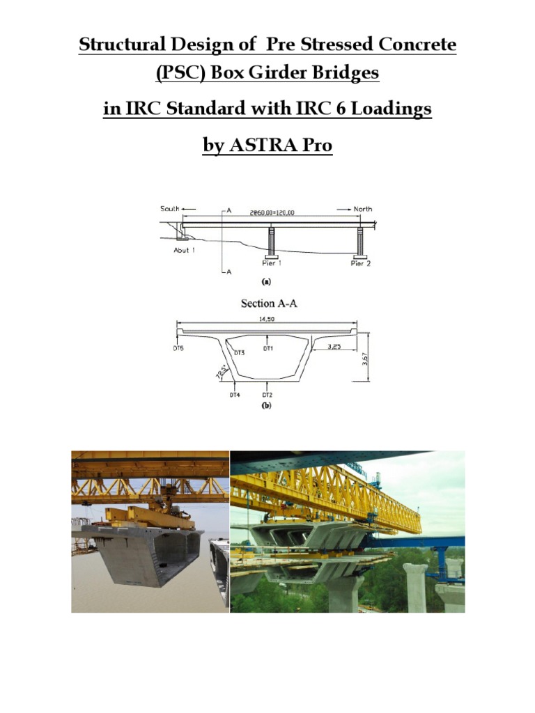 PSC Box Girder Bridge Design in IRC | PDF | Prestressed Concrete | Young's Modulus