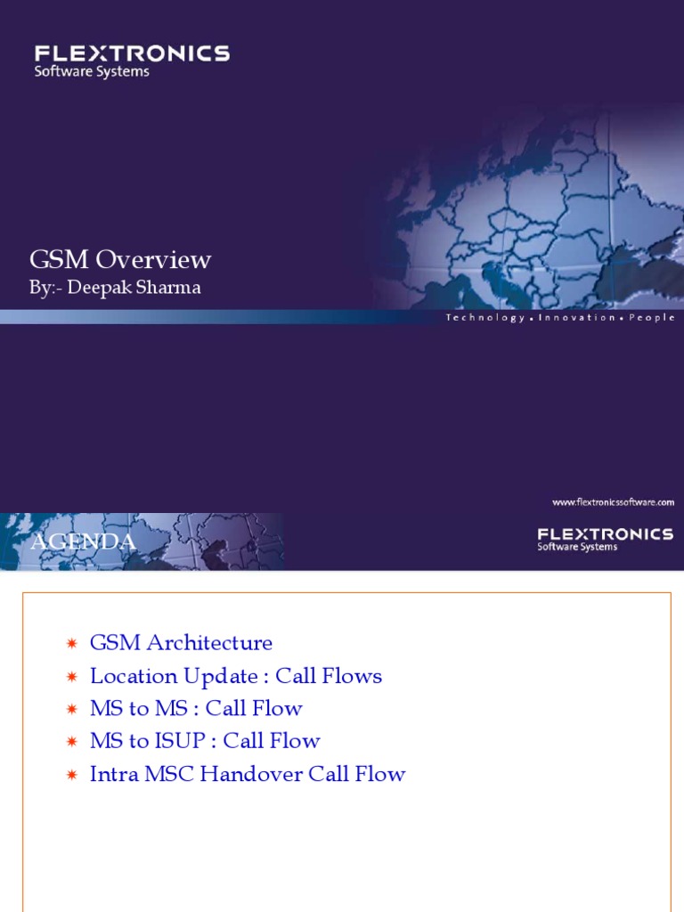 GSM Call Flows | PDF | Electronics | Mobile Technology