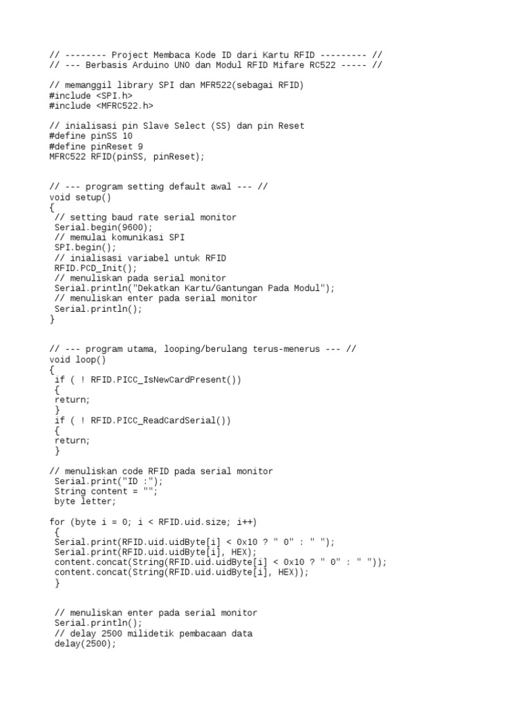 Baca Rfid rc522 | PDF | Distributed Computing Architecture | Wireless