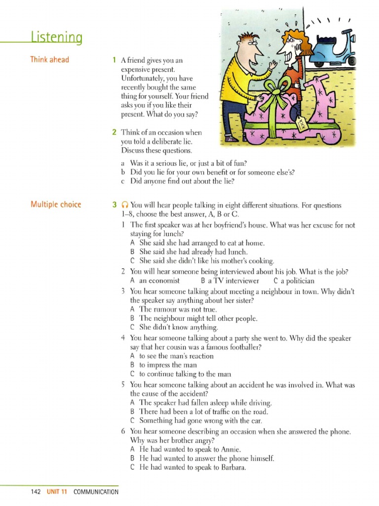 Listening Unit 11p142 FCE Masterclass | PDF
