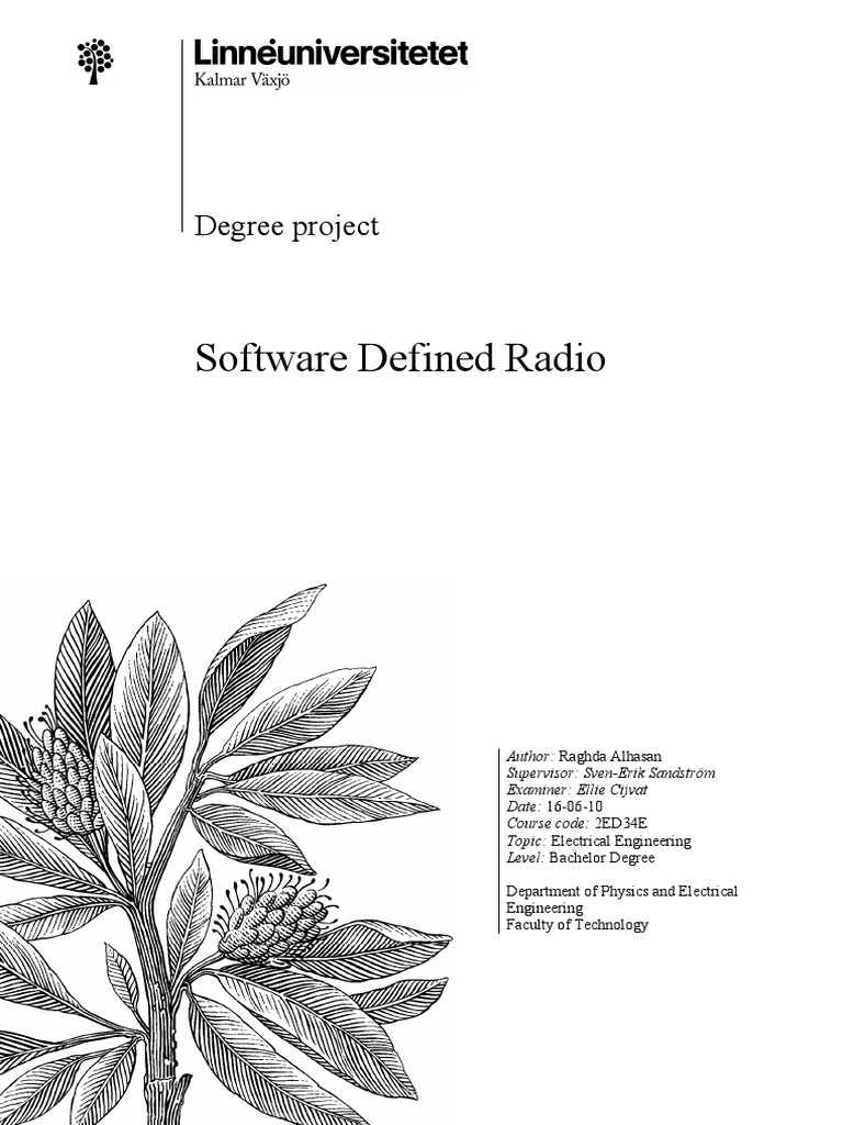 Software Defined Radio PDF | PDF | Software Defined Radio | Digital ...