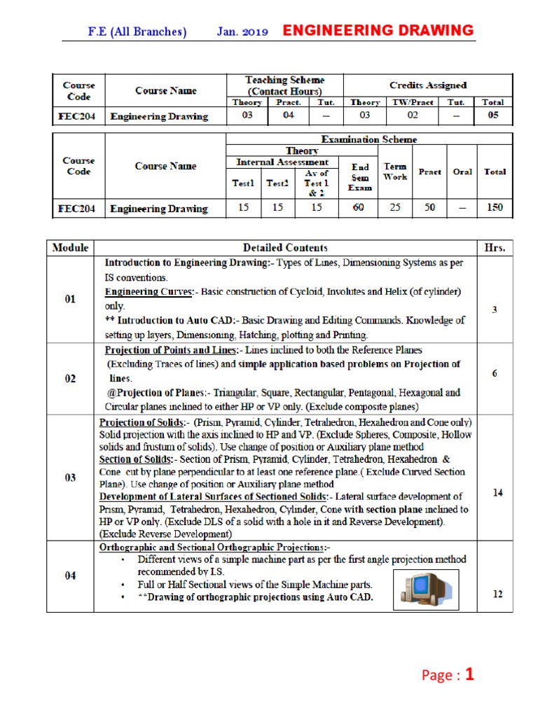 Engineering Drawing Manual 2019 PDF | PDF | Circle | Geometric Shapes