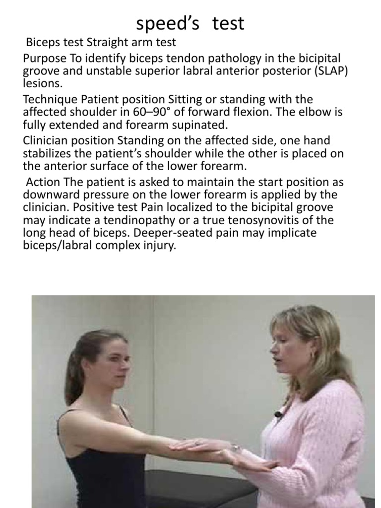 Tendon Tests | PDF | Elbow | Shoulder