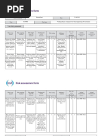 IOSH Risk Assessment Example 1 | PDF | Risk | Workplace