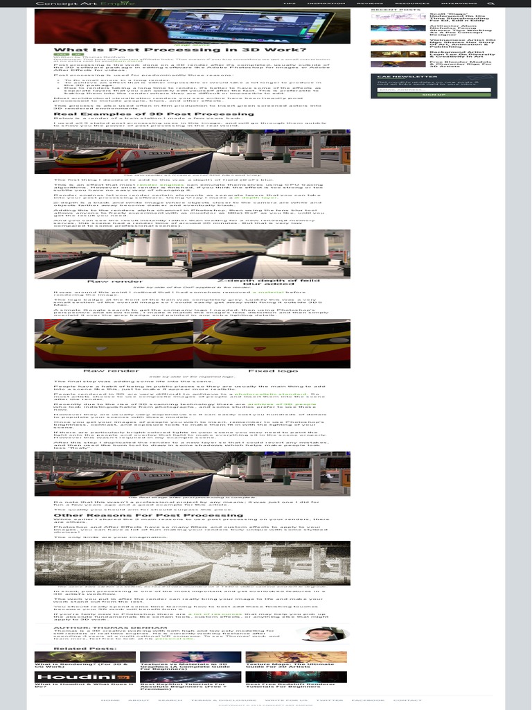 What Is Post Processing in 3D Work | PDF | 3 D Computer Graphics ...