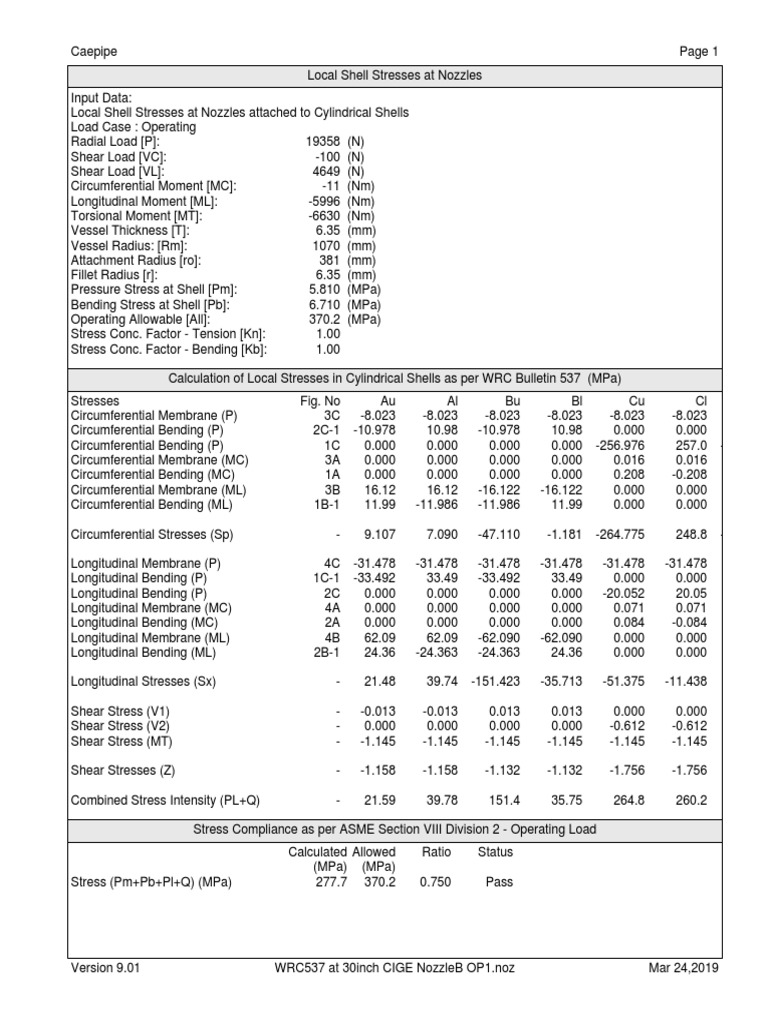 WRC 537 Cige Noz B Op 1 | PDF | Bending | Stress (Mechanics)