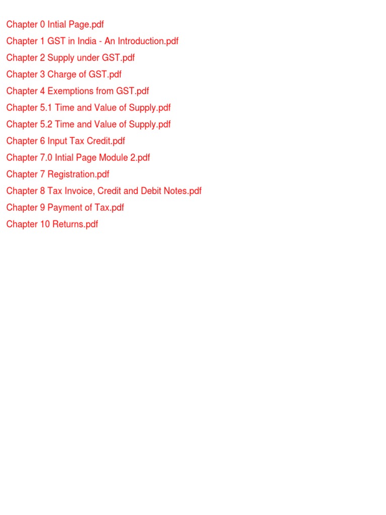 GST Book PDF | Download Free PDF | Indirect Tax | Value Added Tax