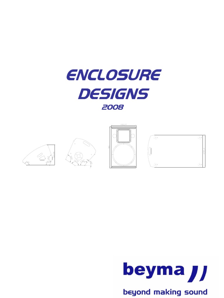 Beyma 2008 Enclosure Design Catalog | PDF | Loudspeaker | Hertz