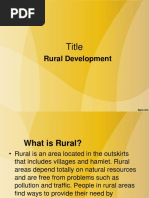 Rural Development Theories & Principles | PDF | Modernization Theory ...