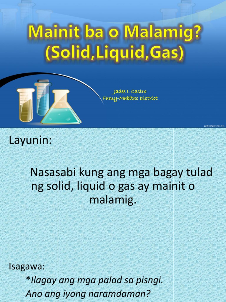 Mainit Ba o Malamig | PDF