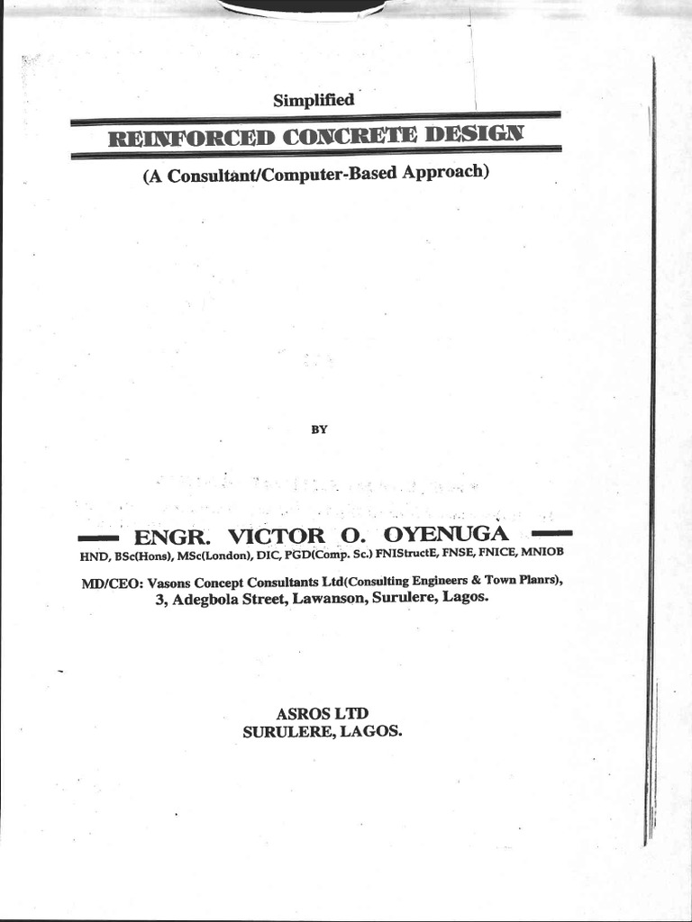 Simplified Reinforced Concrete Design | PDF