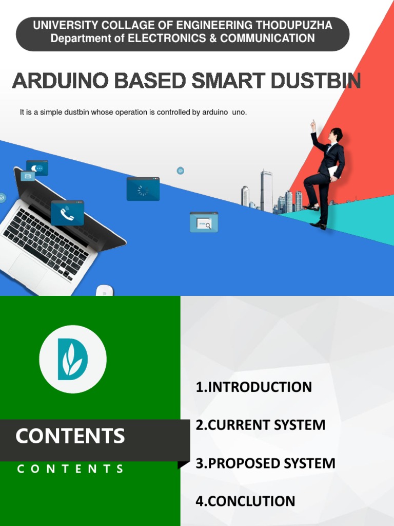 Smart Dustbin Presentation | PDF | Arduino | Electrical Engineering