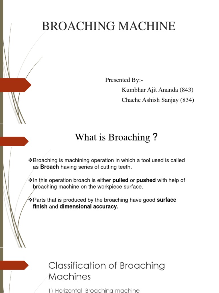 Broaching Machine | PDF