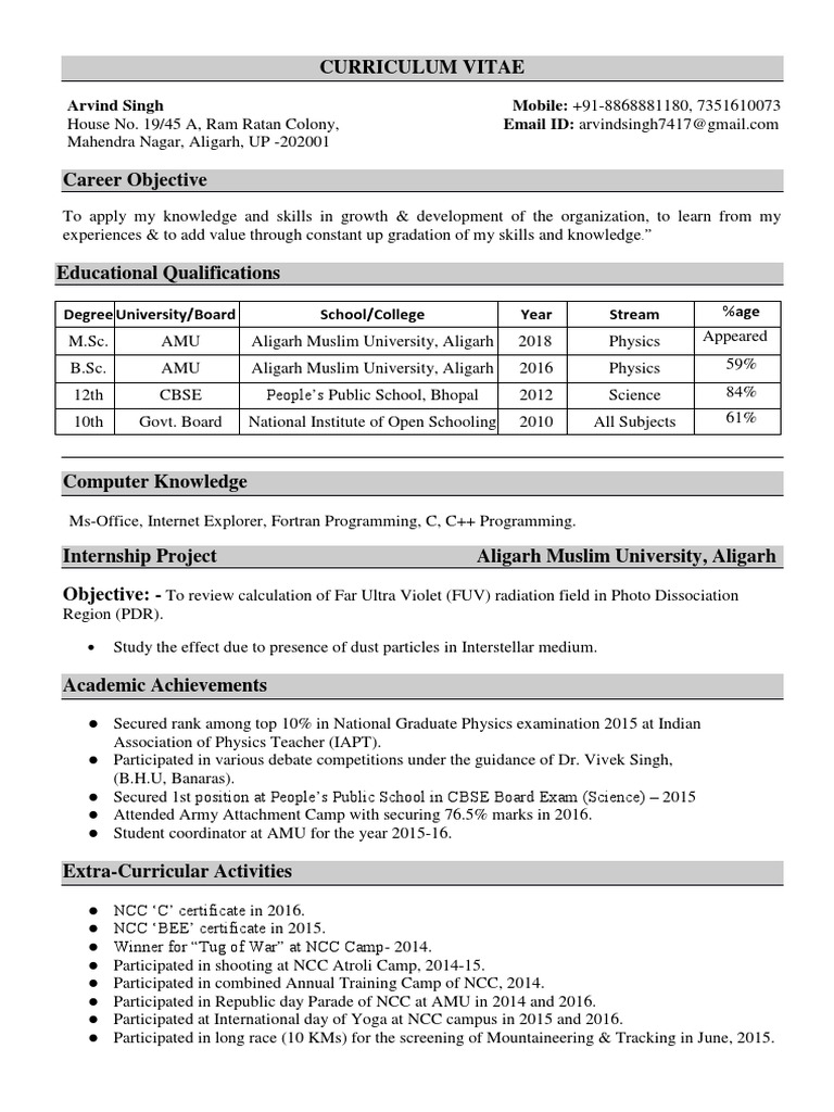 Curriculum Vitae | PDF | Behavior Modification | Learning