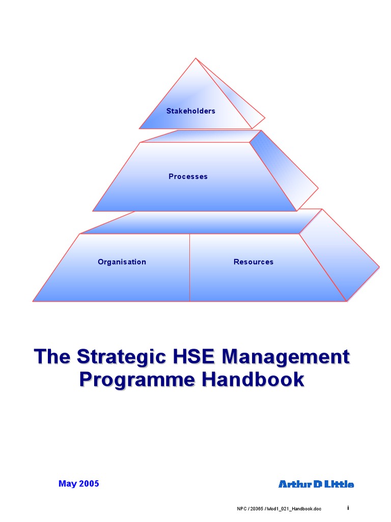 The Strategic HSE Management Programme Handbook PDF | Download Free PDF ...