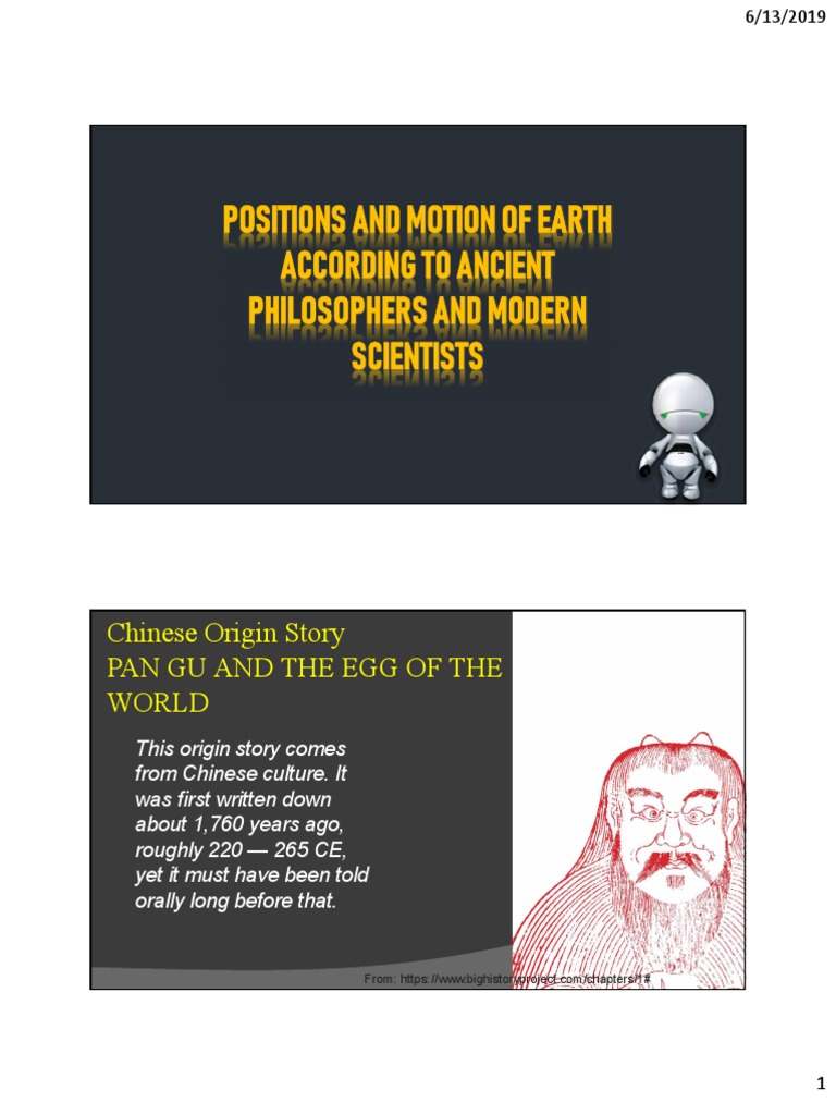 Chinese Origin Story Pan Gu and The Egg of The World | PDF ...