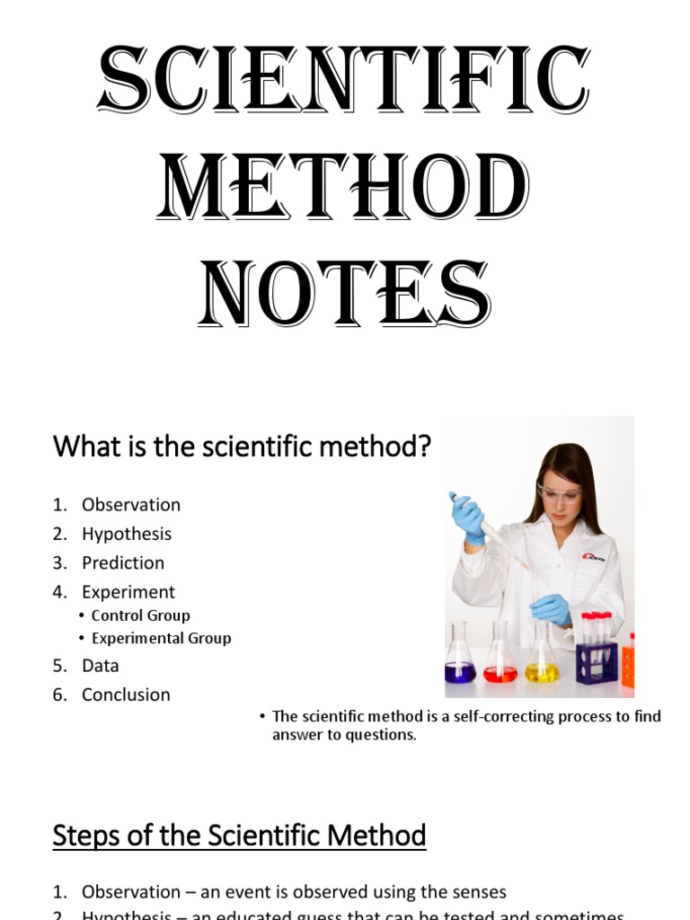 Scientific Method Notes PDF | PDF