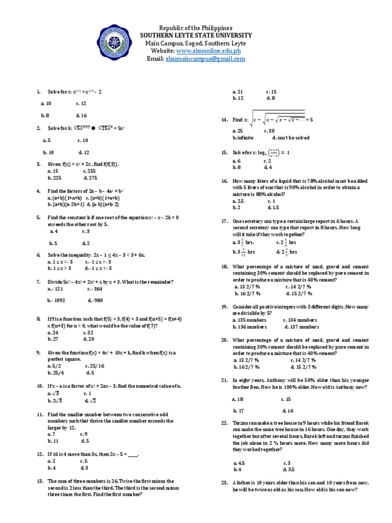 Exam For Reaserch | PDF | Pound (Mass) | Numbers