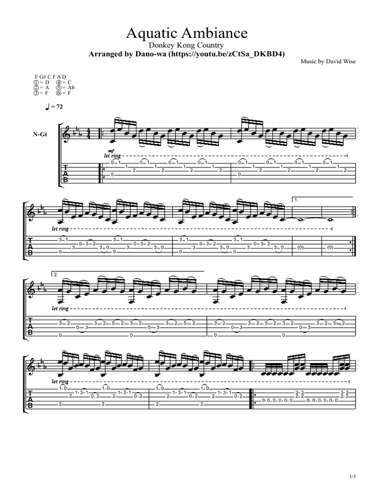 Aquatic Ambiance: Arranged by Dano-Wa (Https://Youtu - Be/Zctsa - Dkbd4 ...