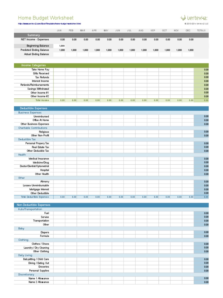 home-budget-worksheet.xlsx | Spreadsheet | Budget
