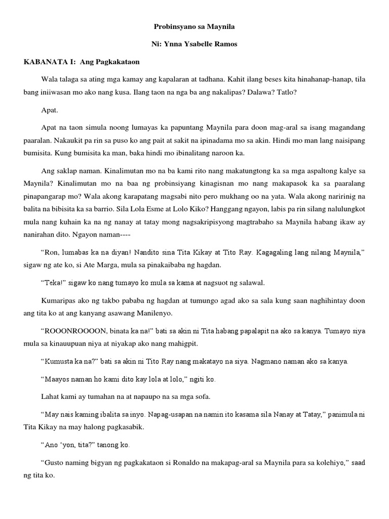 Probinsyano Sa Maynila | PDF