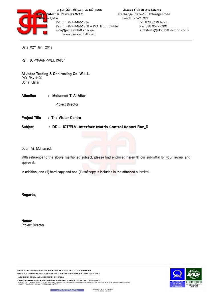 Letter Template and Other Relevant Correspondences | PDF