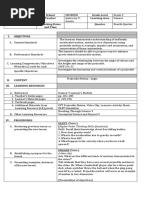 Lesson Plan in Science Grade 9 COT 4 With Indicators | PDF | Projectiles | Acceleration