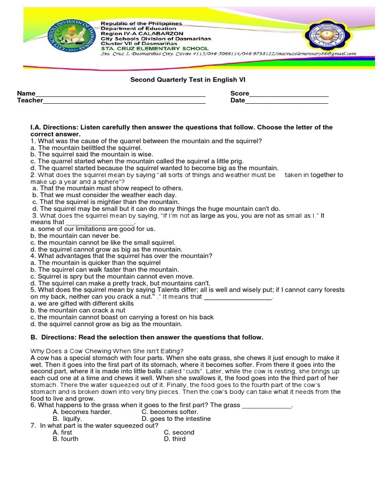 Lecturas 2Nd Quarter Exam Flashcards – UAHX