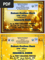 Certification in Filipino-Values Month | PDF