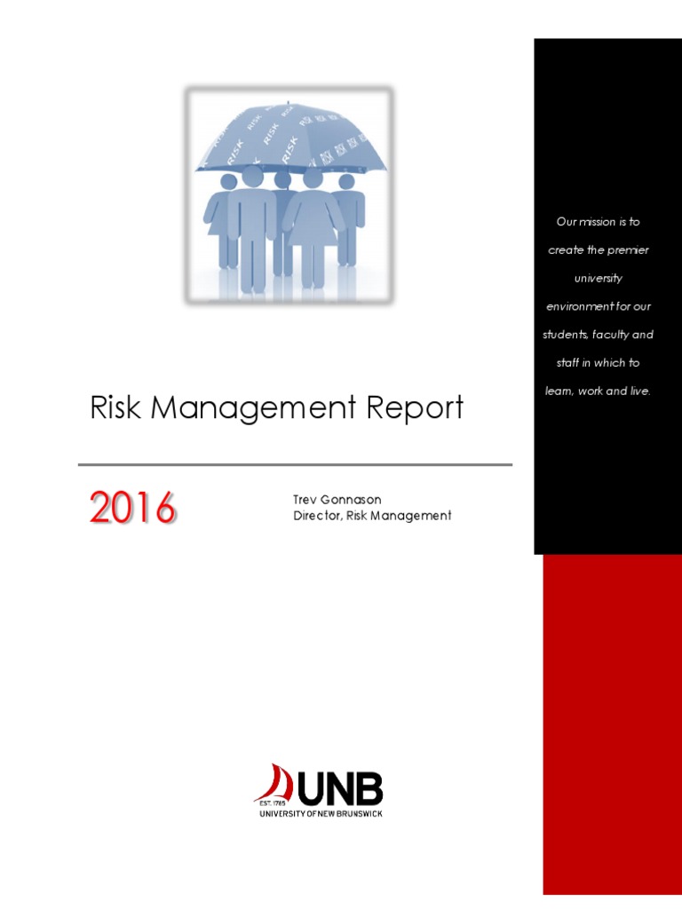 2016 Risk Management Report | PDF | Risk Management | Risk