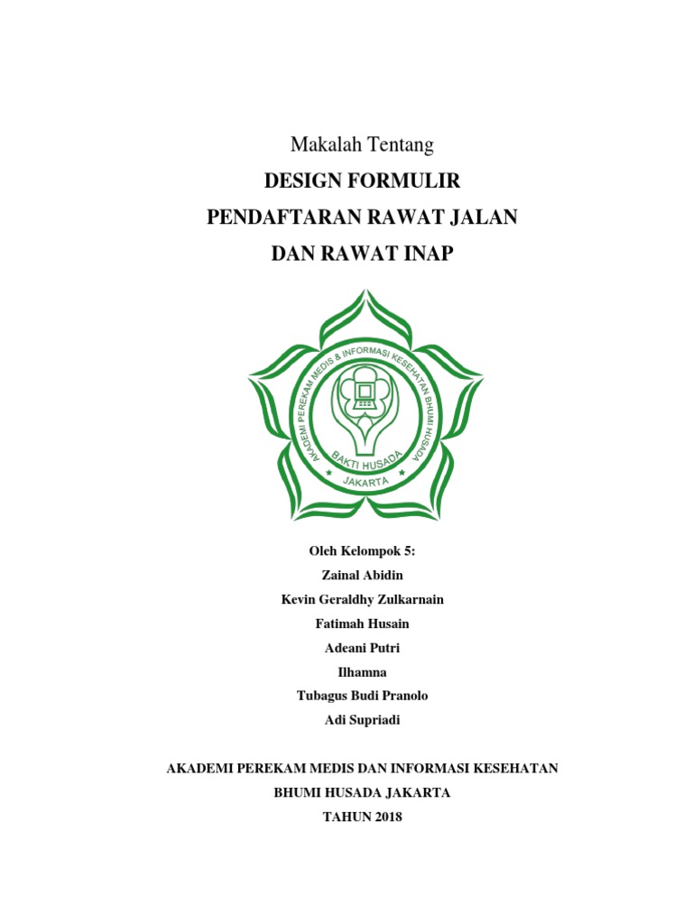 Design Formulir Rekam Medis | PDF