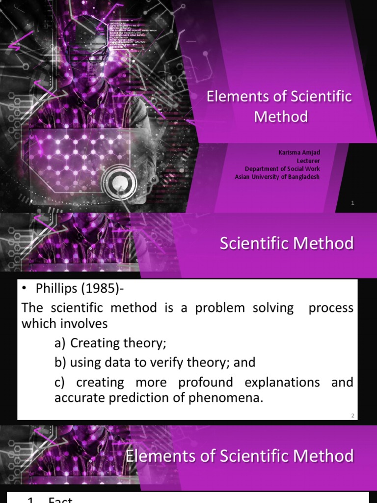 Elements of Scientific Method | PDF | Scientific Method | Theory