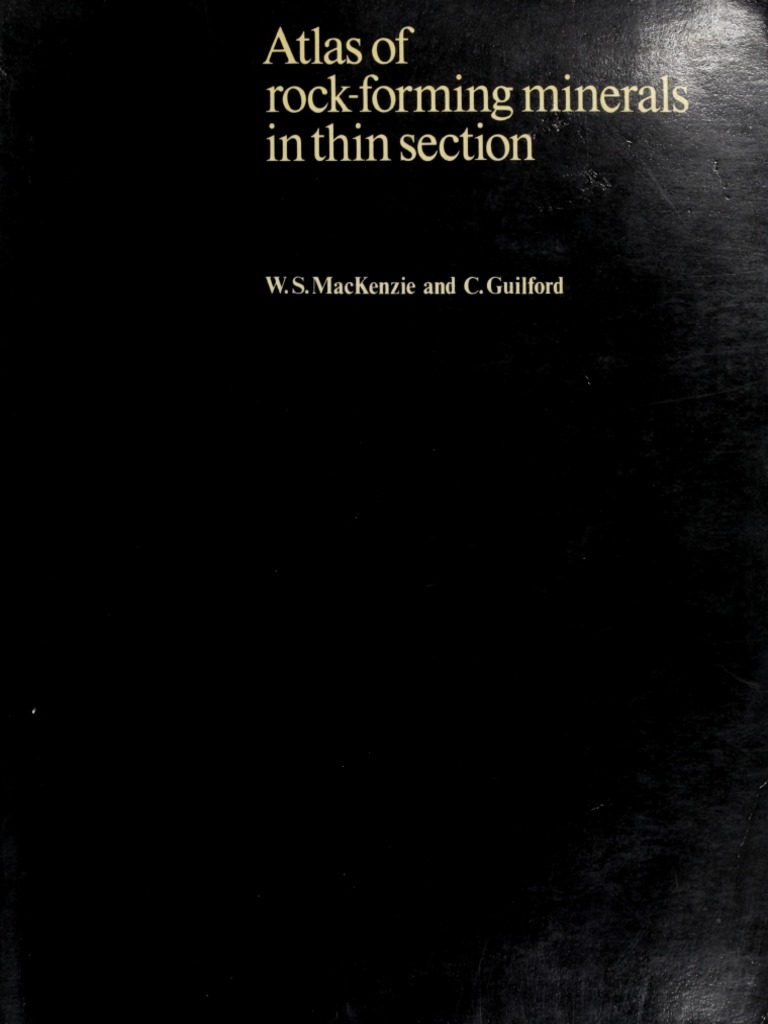 Atlas of Rock-Forming Minerals in Thin Section | PDF | Minerals | Classification Of Minerals