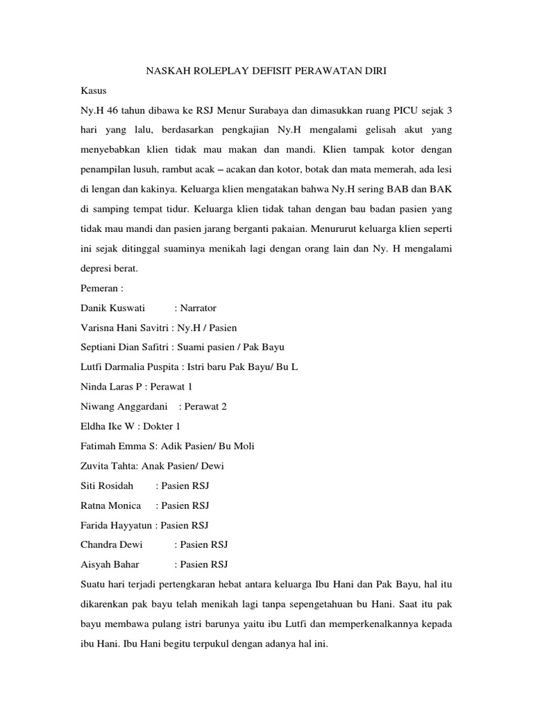Naskah Roleplay JIWA DPD | PDF
