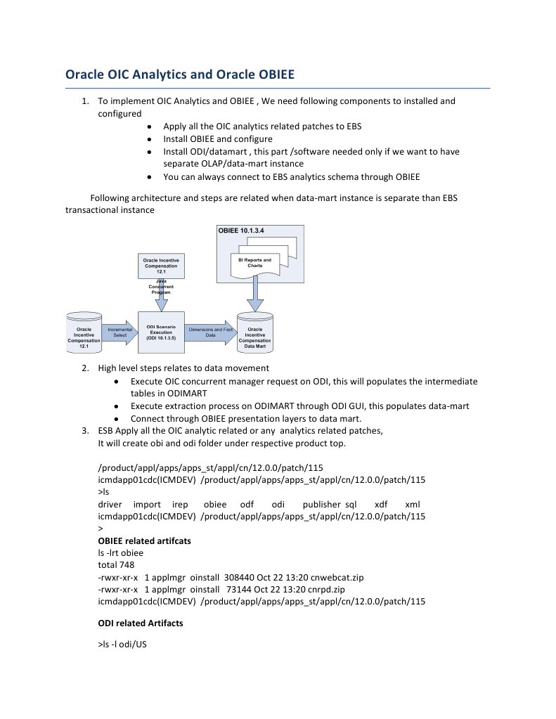 Oracle Oic Analytics And Oracle Obiee Pdf Oracle Database Areas Of Computer Science