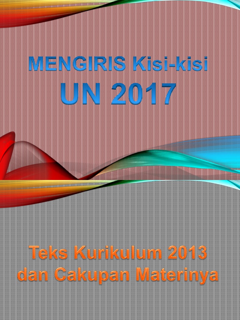 Analisis SKL UN Bhs. Indonesia | PDF