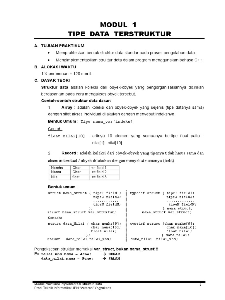 Materi Struktur Data | PDF | Komputer