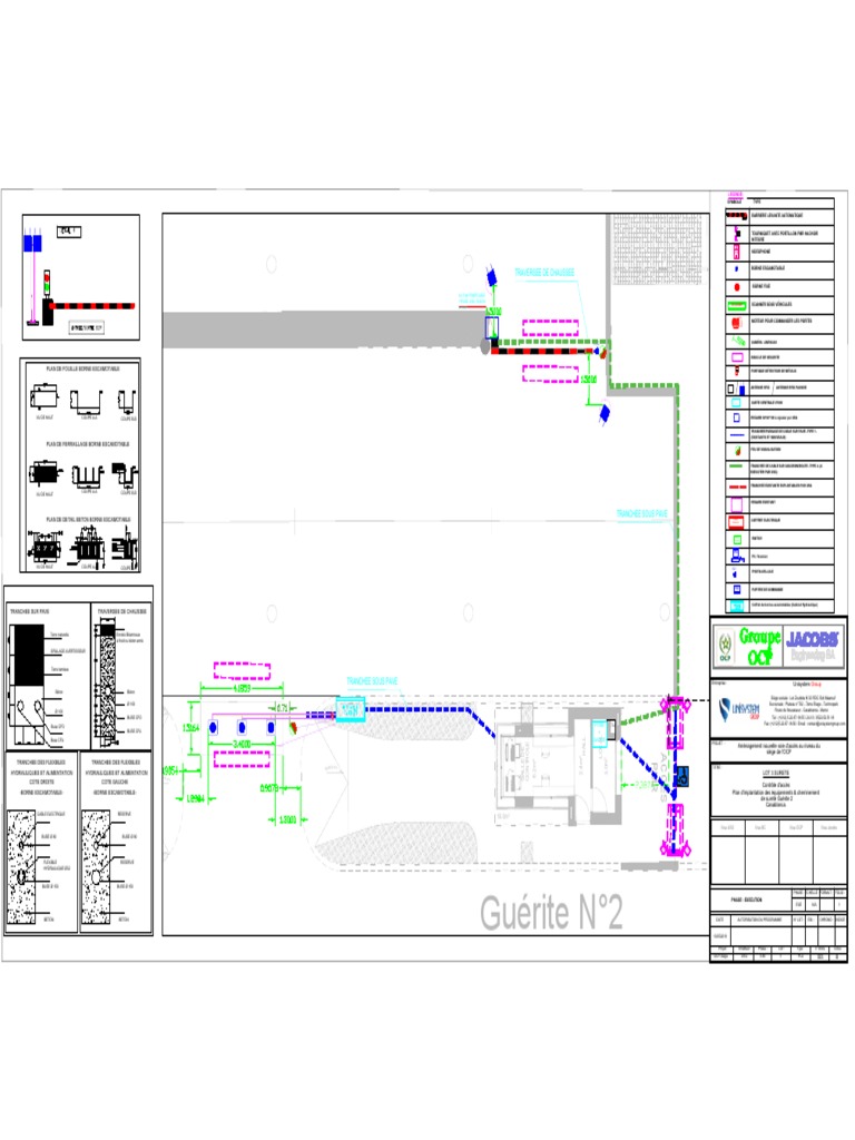 Plan d'implantation Guérite N°2 | PDF | Matériaux | Ingénierie civile