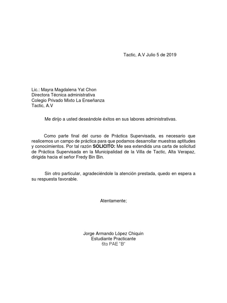 Modelo de Solicitud | PDF